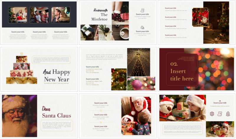 [12월 25일 크리스마스·성탄절] PPT템플릿, 파워포인트테마 : 네이버 블로그