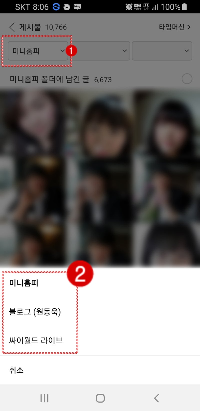 싸이월드 사진 백업 프로그램 사용시 비공개일촌공개 글 한방에 전체공개 하기 네이버 블로그