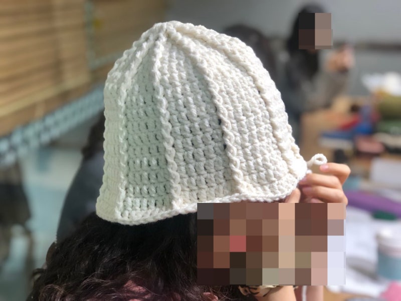 올라프인형 아기모자네키목도리와 폼폼만들기영통홈플 손뜨개수업2 네이버 블로그