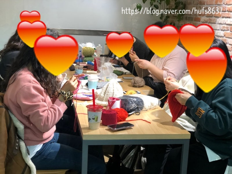 올라프인형 아기모자네키목도리와 폼폼만들기영통홈플 손뜨개수업2 네이버 블로그