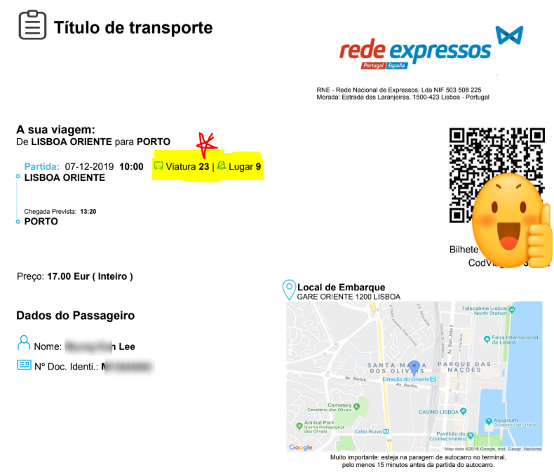 [포르투갈] 리스본 oriente -> 포르투, Rede Expressos 버스로 이동하기 : 네이버 블로그