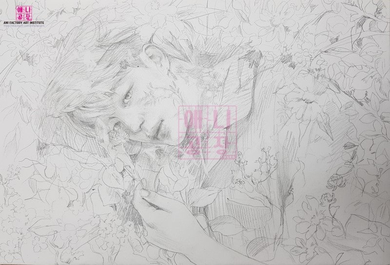 전주 취미 미술 학원 좋아하는 연예인 그림 그리기 취미반 인물화 초상화 소묘 수채화 유화 아크릴화 애니공장미술학원