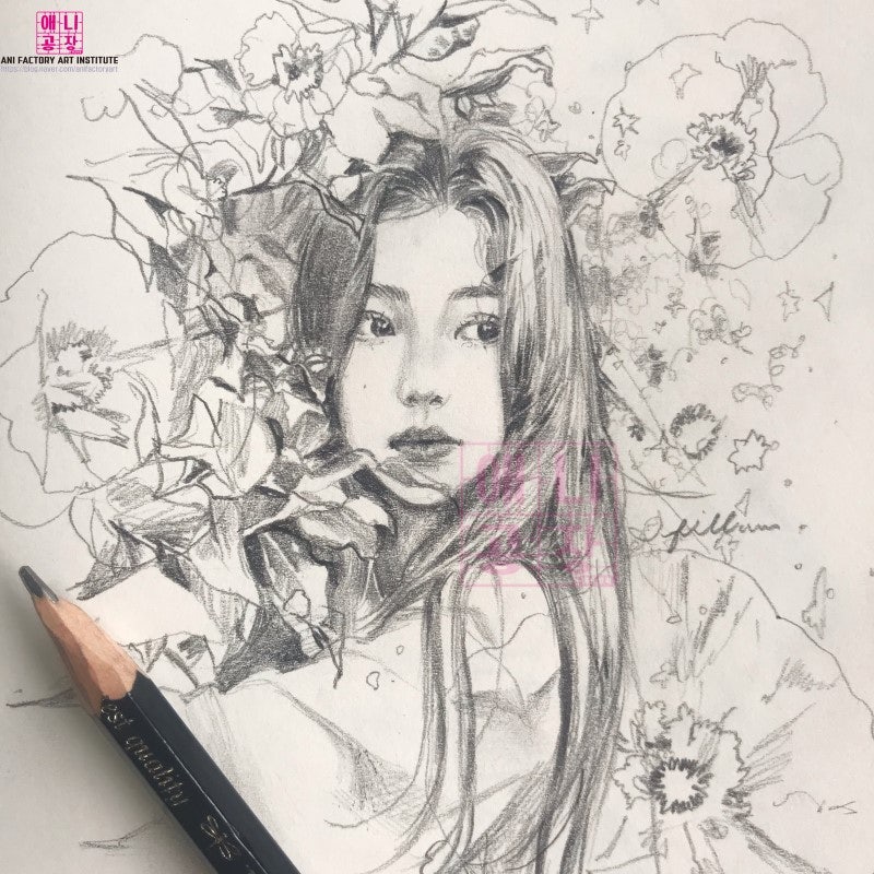 전주 취미 미술 학원 좋아하는 연예인 그림 그리기 취미반 인물화 초상화 소묘 수채화 유화 아크릴화 애니공장미술학원
