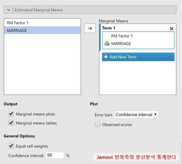 Jamovi자모비로 반복측정 분산분석 해보기 네이버 블로그