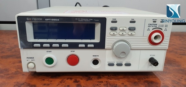 〔중고계측기〕 GPT-9803 AC/DC Withstanding Voltage/ Insulation Resistance ...