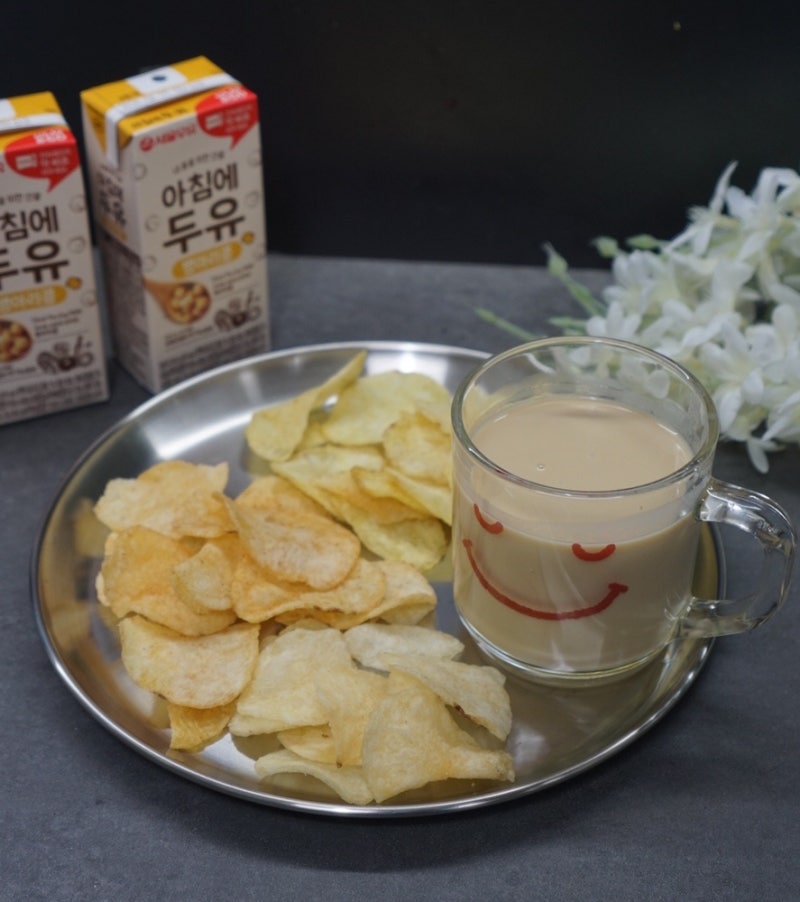 병아리콩두유 팩째로 데워먹는 따뜻한 아침에두유 마셔봤어요 네이버 블로그