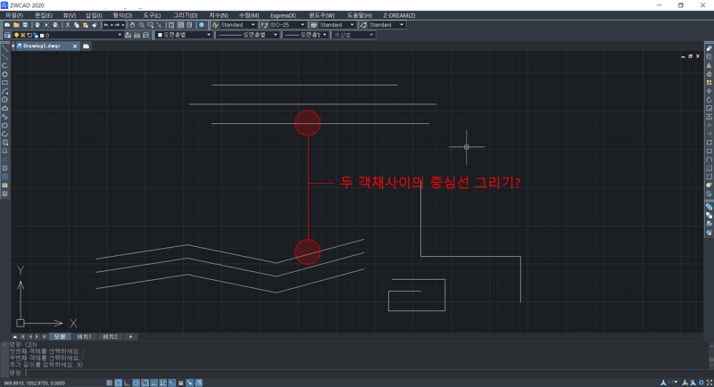 캐드 Lisp 두 객체 사이 중심선 그리기 리습 사용방법 And 파일 공유 네이버 블로그
