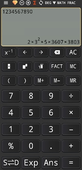소인수분해 계산기 NCalc Fx : 네이버 블로그