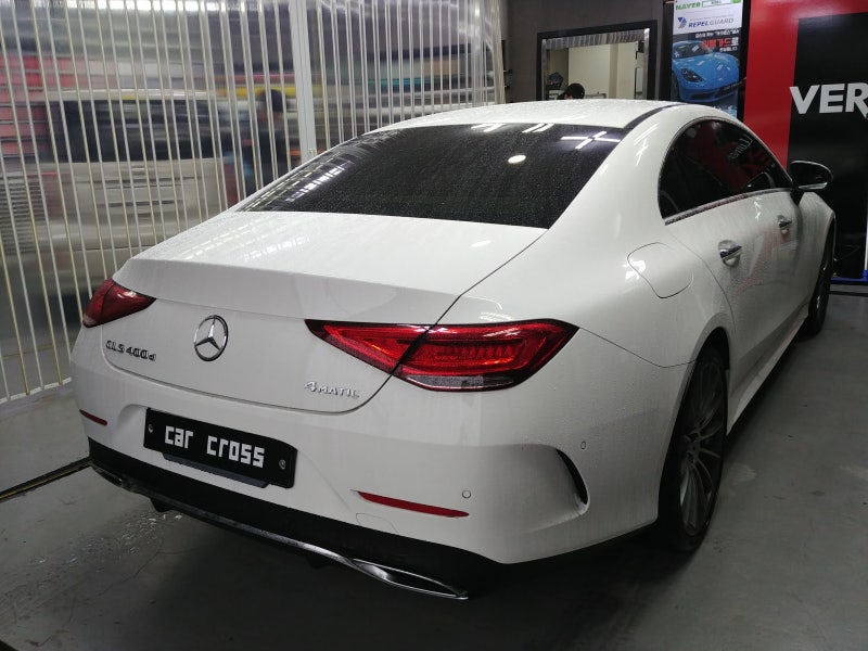광명 자동차랩핑 벤츠 Cls 400d 사틴 다크 그레이 풀 스킨 네이버 블로그