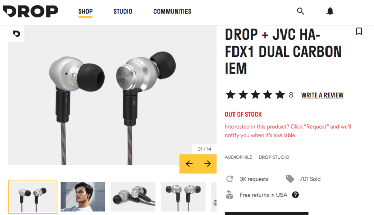 DROP + JVC HA-FDX1 DUAL CARBON IEM 소개 : 네이버 블로그