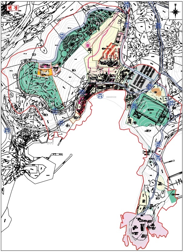 사천 도시관리계획 도시계획시설 유원지①남일대유원지 세부조성계획 결정변경 및 지형도면 승인고시 네이버 블로그