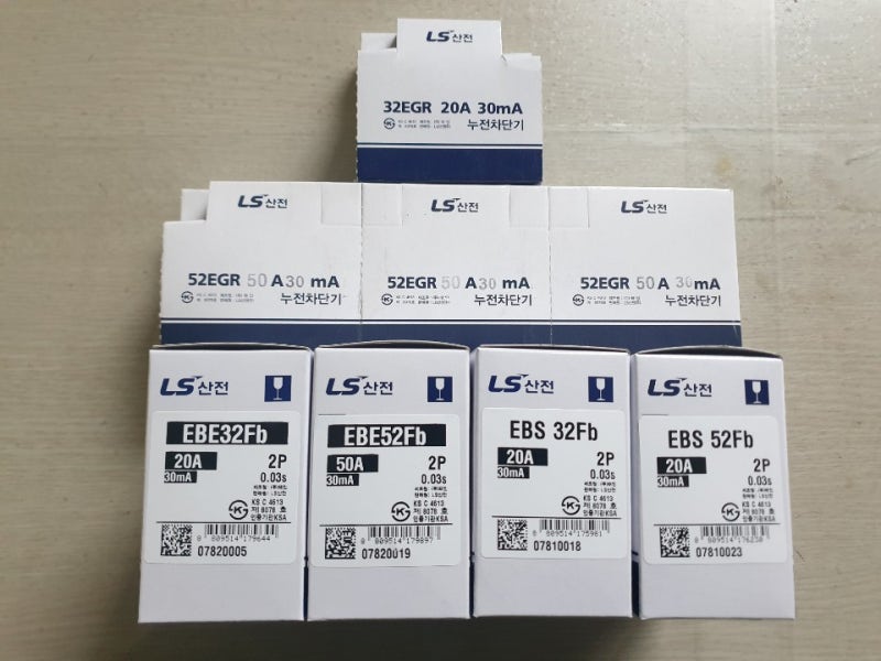 [차단기] LS산전 분전반용 누전차단기(ELCB) FB, EGR 타입(ELB 5KA, 2.5KA)/EBE, EBS32FB ...