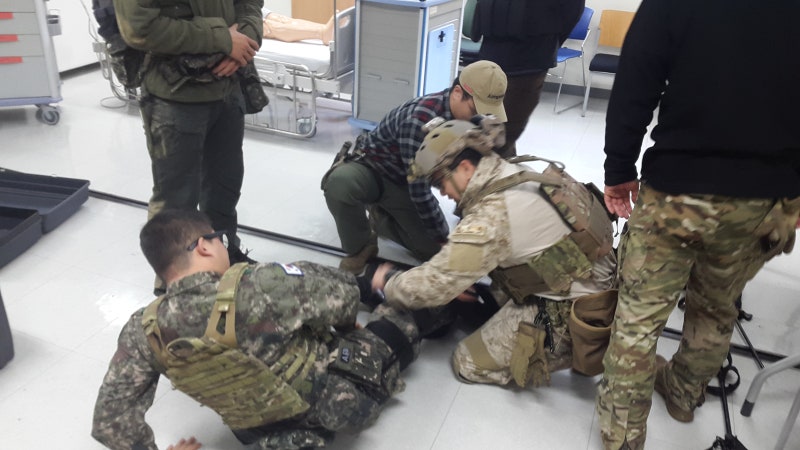 TCCC교육, 전술적전투사상자처치 교육과정, 전술구조사, Tactical Combat Casuality Care training ...