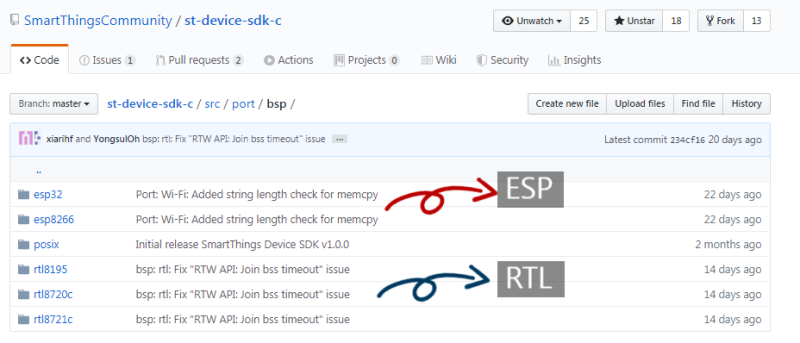 SmartThings Device SDK 지원하는 칩셋 확인하기 : 네이버 블로그