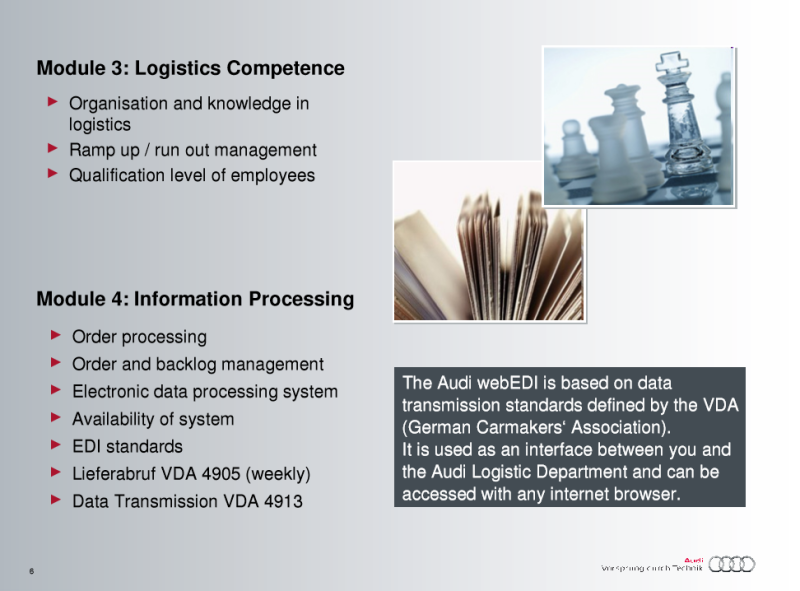 Logistic Audit Guideline for Audi suppliers : 네이버 블로그
