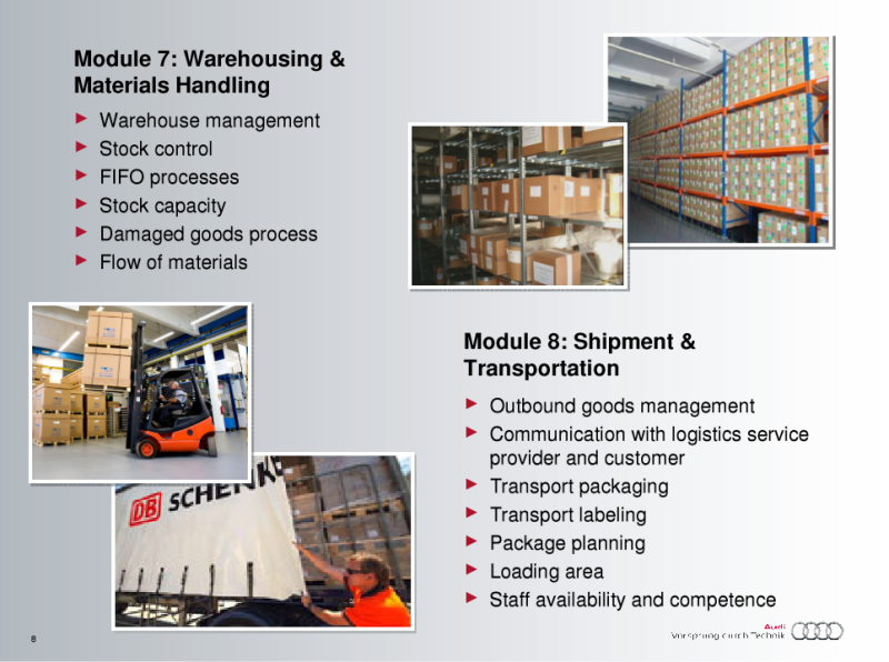 Logistic Audit Guideline for Audi suppliers : 네이버 블로그