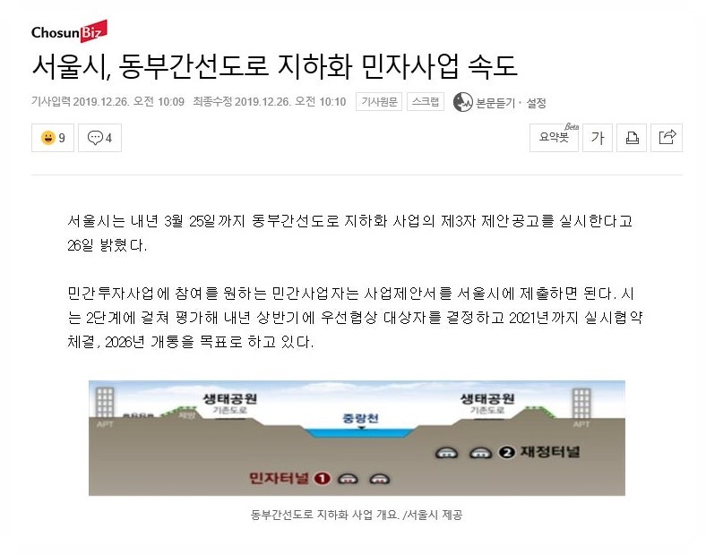 이문동재개발청량리재개발 동부간선도로 지하화2026년 완공 목표 민자사업에 직접적인 영향을 받는 이문4구역의 가치 제기4