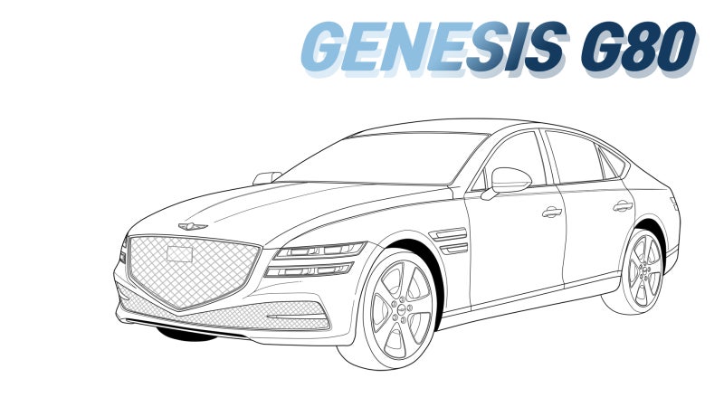 Car Drawing - 3세대 제네시스 G80(Genesis G80)그리기 : 네이버 블로그