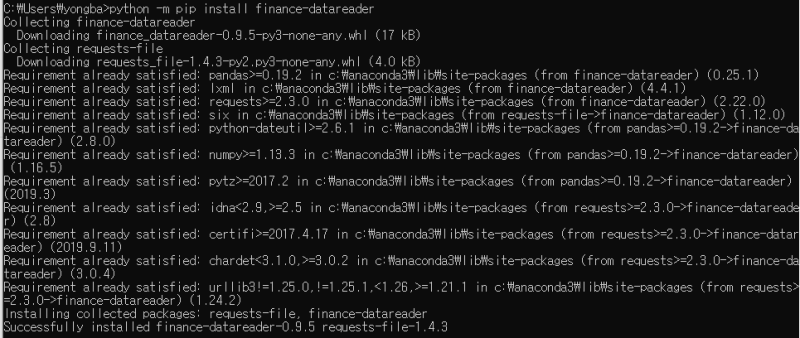 financedatareader 연습(차트 + 이평선 포함) : 네이버 블로그
