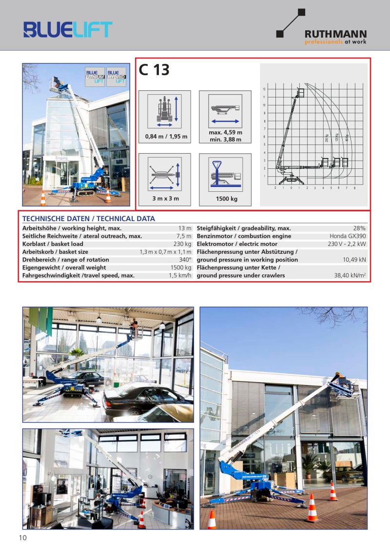 [BLUELIFT 한국 공식딜러] BLUELIFT 블루리프트 소개 (스파이더리프트/고소작업대/거미리프트/무한궤도식고소작업대 ...