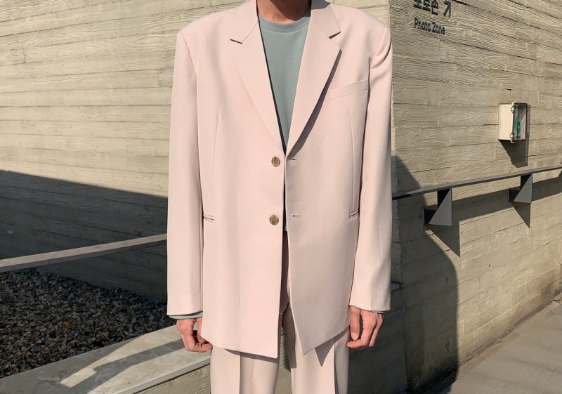 남자 오버핏 수트 트렌디하게 스타일링 해주기 좋네 : 네이버 블로그