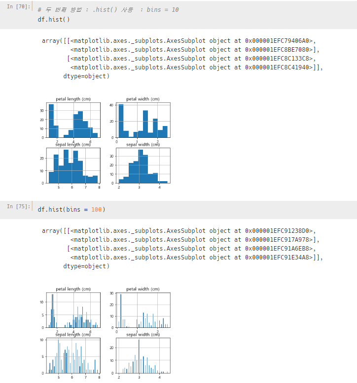 머신러닝 독학(14)-matplotlib-iris데이터시각화(3-3) : 네이버 블로그
