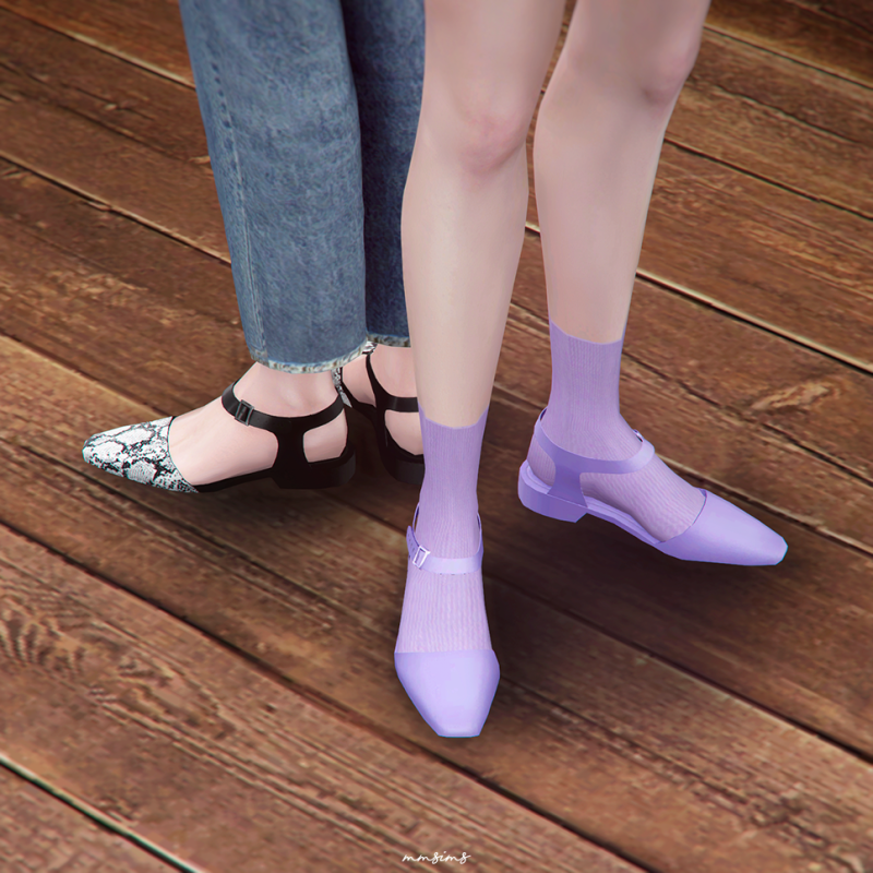 심즈4 CC 여심신발 // MMSIMS Lilac strap shoes : 네이버 블로그