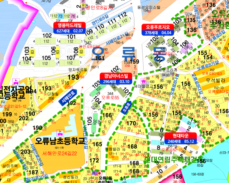 구로구 오류2동 지도 구로구지도 오류2동지번도 구로구부동산지도 서울시지도 구로개발계획도 네이버 블로그
