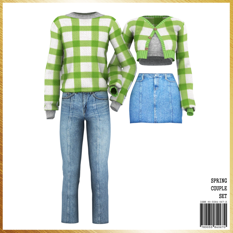 [TS4 SET]Spring Couple Set : 네이버 블로그