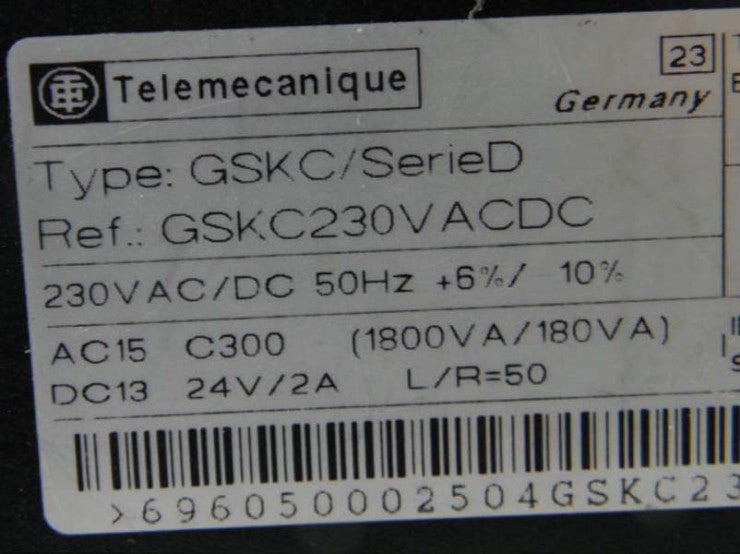 SAFETY RELAY Telemecanique Control Module Serie D GSKC230VACDC(GSKC ...