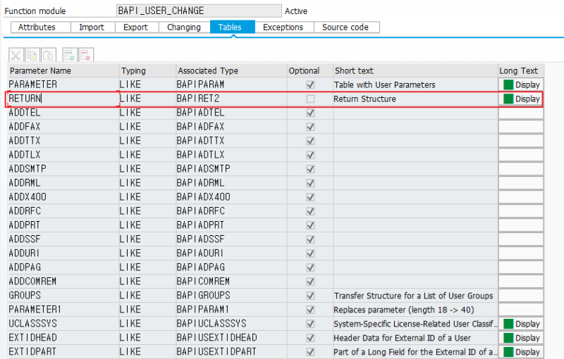 [ABAP 기초] BAPI_USER_CHANGE : 네이버 블로그