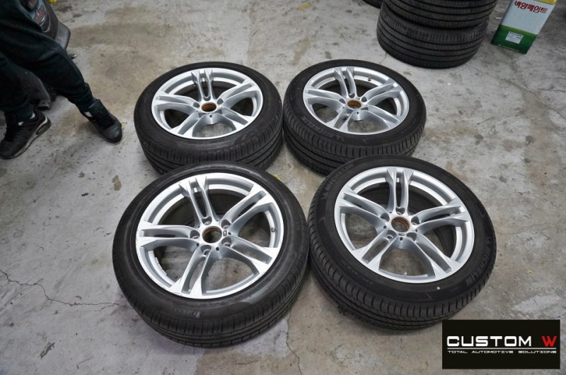 Bmw 520d 에어로다이나믹 고스트크롬 휠 도색 도입부가 험난했던 블루 캘리퍼 도색 네이버 블로그