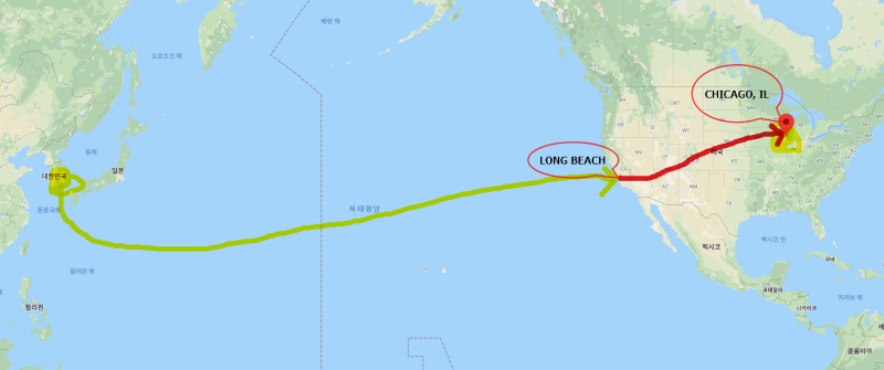 [포워딩실무] 미국복합운송 이해 MLB (Mini Land Bridge) 미니랜드브릿지 & IPI (Interior Point ...