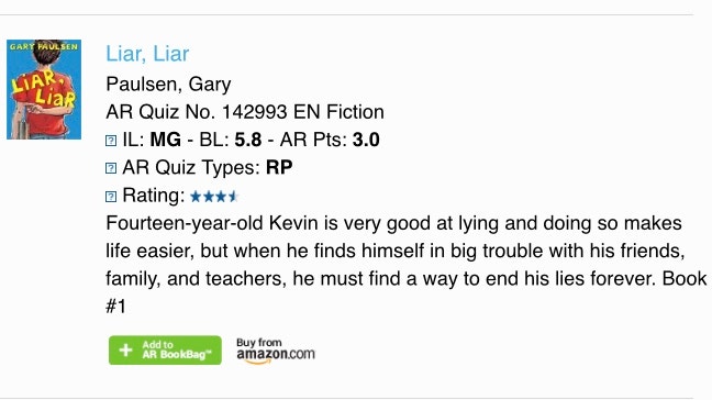 Liar,Liar/Flat Broke/Crush by Gary Paulsen : 네이버 블로그