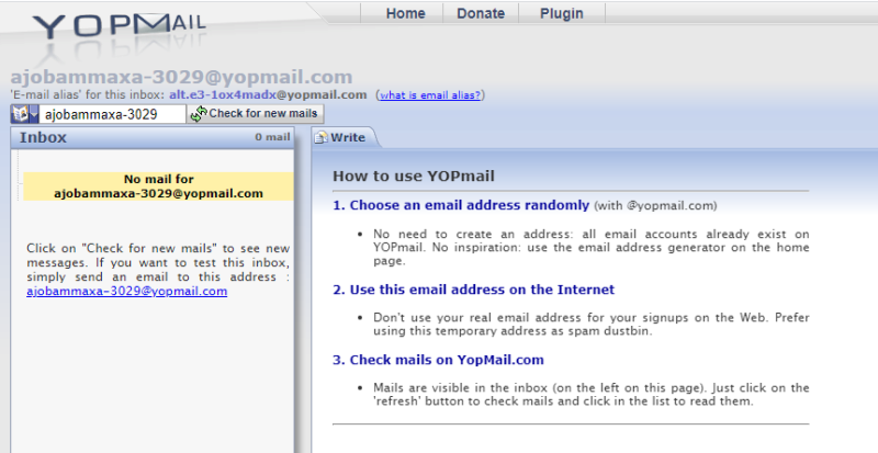 Yopmail 일회용 이메일 만들기 : 네이버 블로그