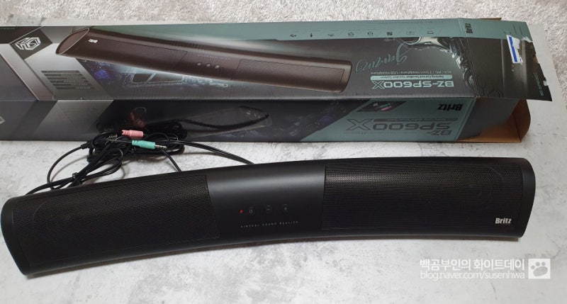 브리츠 컴퓨터 스피커 BZ-SP600X 커브드 게이밍 사운드바 구입 : 네이버 블로그