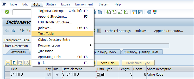 [SAP ABAP] Text Table : 네이버 블로그