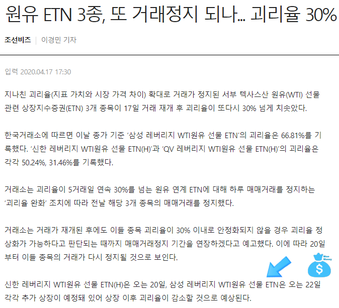 [ETF Study#03- 롤비용 3편] 레버리지 ETN 롤오버 비용 (feat: 삼성 레버리지 WTI원유선물 ETN + 신한 레버리지 WTI원유선물 ETN) : 네이버 블로그