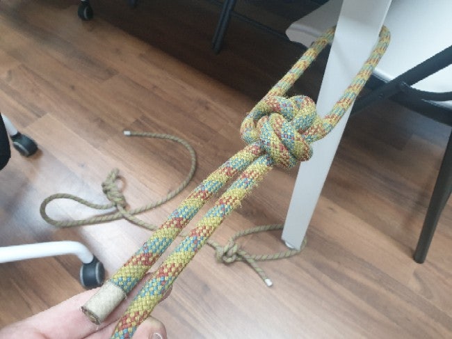 더블시트벤드(Double sheet bend)/확보매듭/로프매듭법 : 네이버 블로그