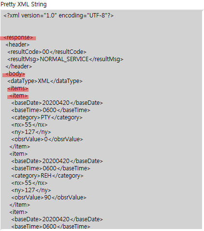 랩뷰 Labview 기상청 날씨예보 02-REST API 활용 xml Parsing 데이터 처리 : 네이버 블로그