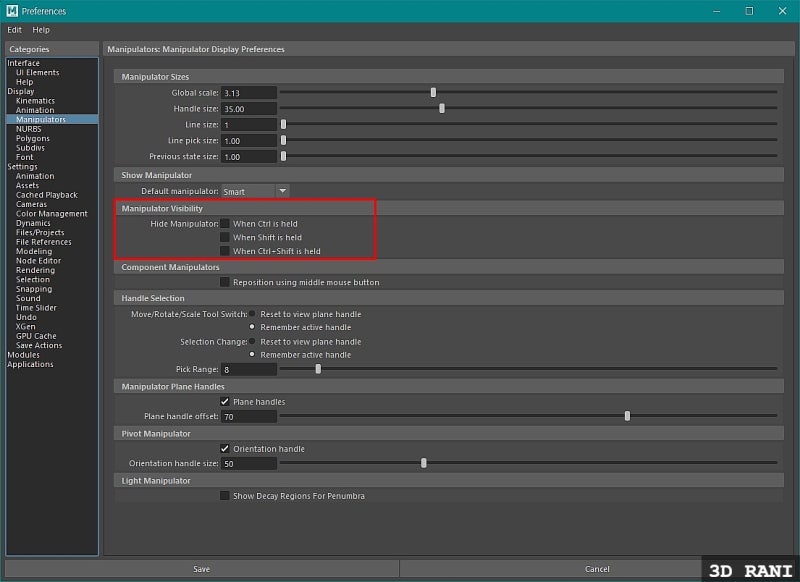 [Maya] Manipulator Settings 마야 매니풀레이터 사용자 설정 : 네이버 블로그