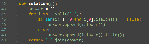 [프로그래머스] JadenCase문자열 만들기(python, 연습문제, 힌트, 풀이) : 네이버 블로그