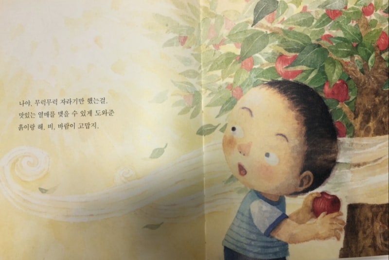 사과가 내 손에 오기까지의 여정 by 박정선 글, 백보현 그림 : 네이버 블로그