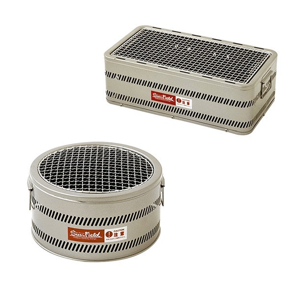 [브랜드딜]혼마제작소 SunField BBQ 그릴 숯 구이 M-450(S) 샴페인 골드/ M-280 (S) 실버/ 캠핑 ...