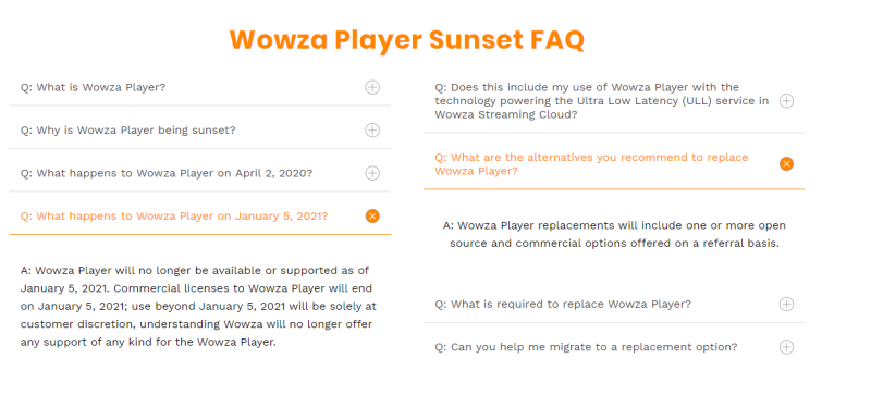 Wowza Player & Wowza GoCoder SDK 사용중지 및 운영 종료 안내 : 네이버 블로그