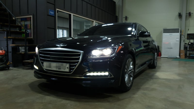 제네시스DH 듀얼HID 4등식 헤드램프, LED테일램프 장착 : 네이버 블로그