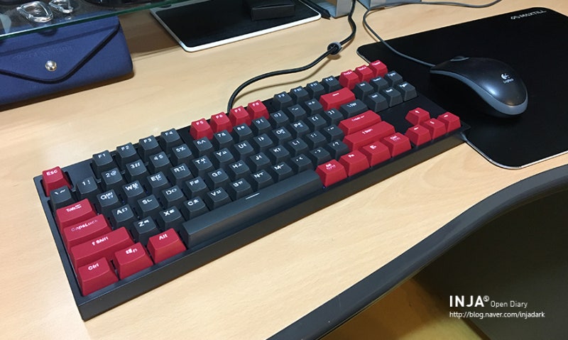 COX CK87 레드&그레이 게이트론 LED 게이밍 기계식 키보드 + 콕스 텐키리스 기계식 키보드 S1 갈축 구매 : 네이버 블로그