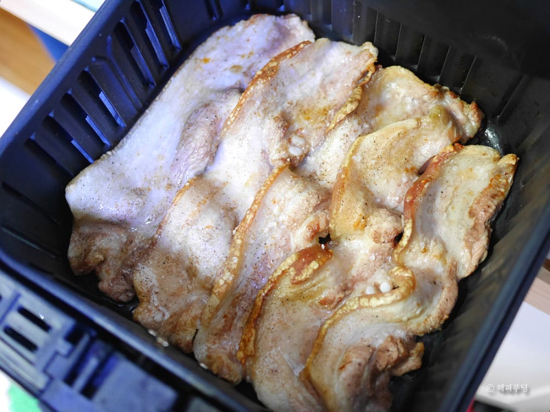 에어프라이어 삼겹살 시간 온도 후기♡ : 네이버 블로그