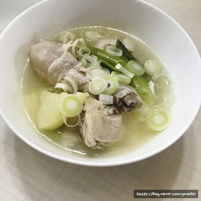 삼계탕 레시피 - 소면도 넣어서 맛있게~ : 네이버 블로그