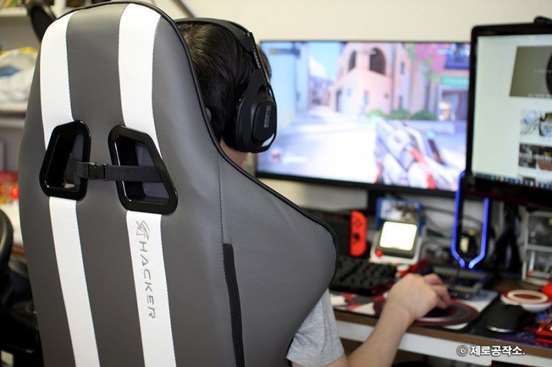 가성비 게임용 PC방 의자 추천 앱코 해커 AGC15 체어로 완성! : 네이버 블로그